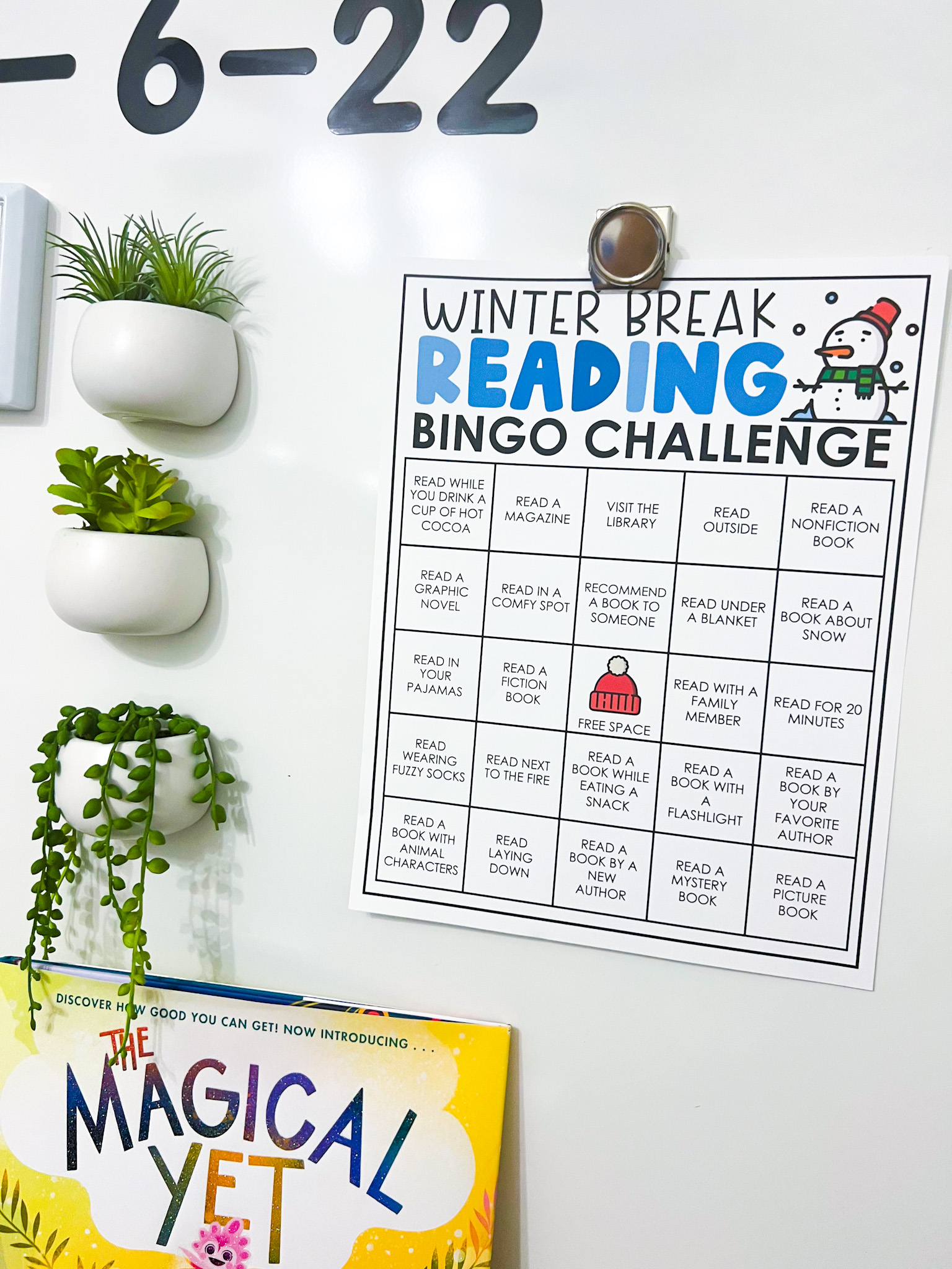 Winter Break Reading Challenge Freebie - Teach Create Motivate